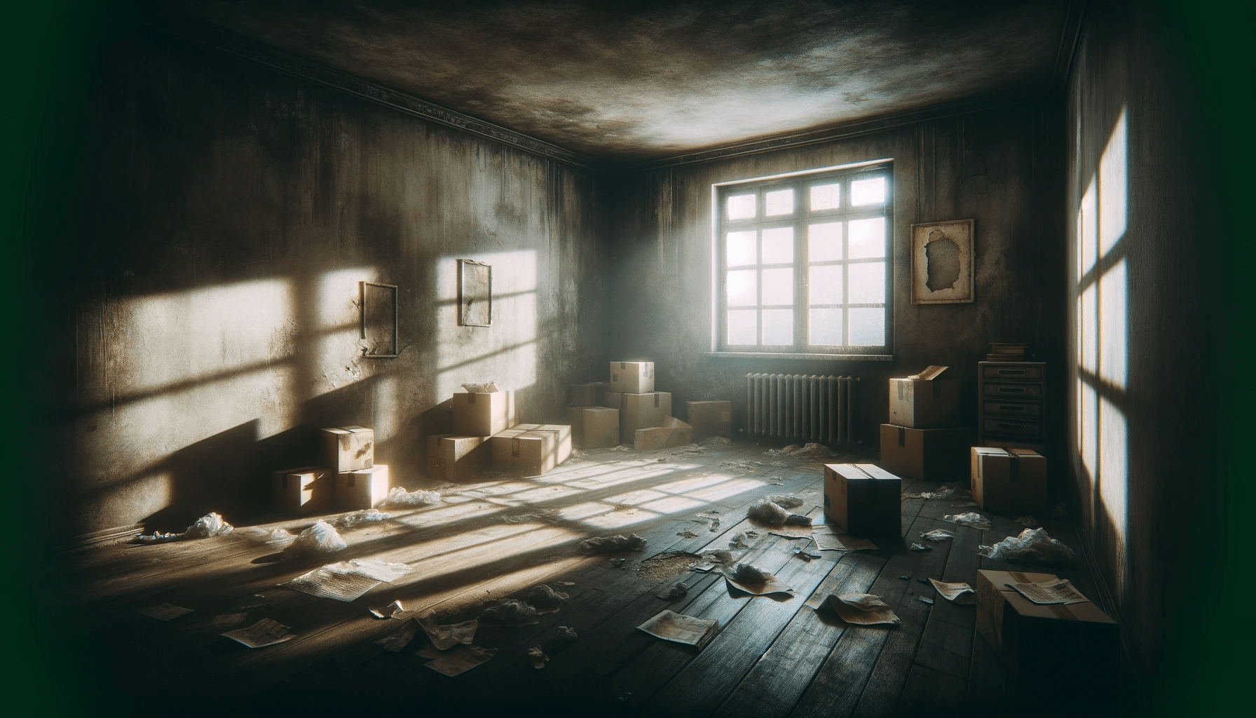 DALL·E 2023-12-28 09.38.30 - A gloomy image showing an empty and ...